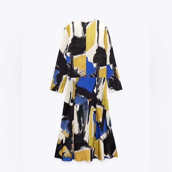 Zara | Dresses | Zara Abstract Print Dress | Poshmark